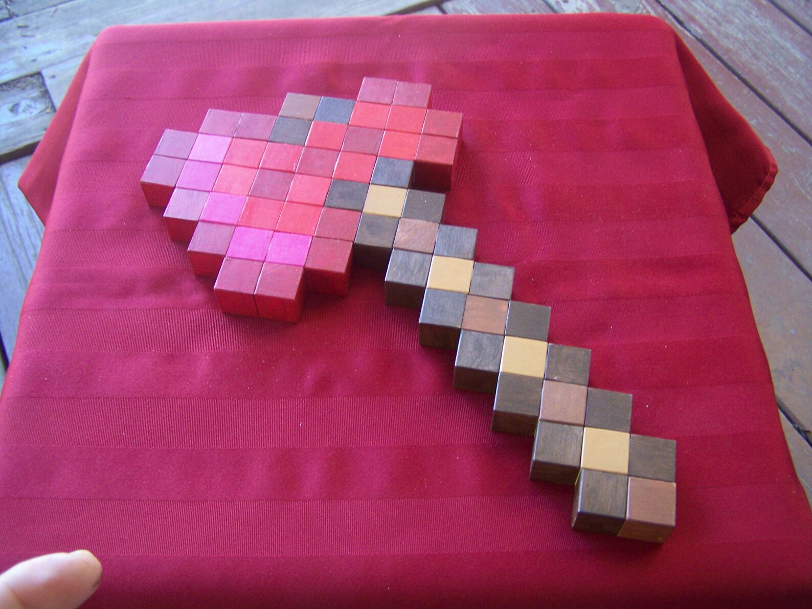 Minecraft-inspired Ruby Hatchet | Etsy