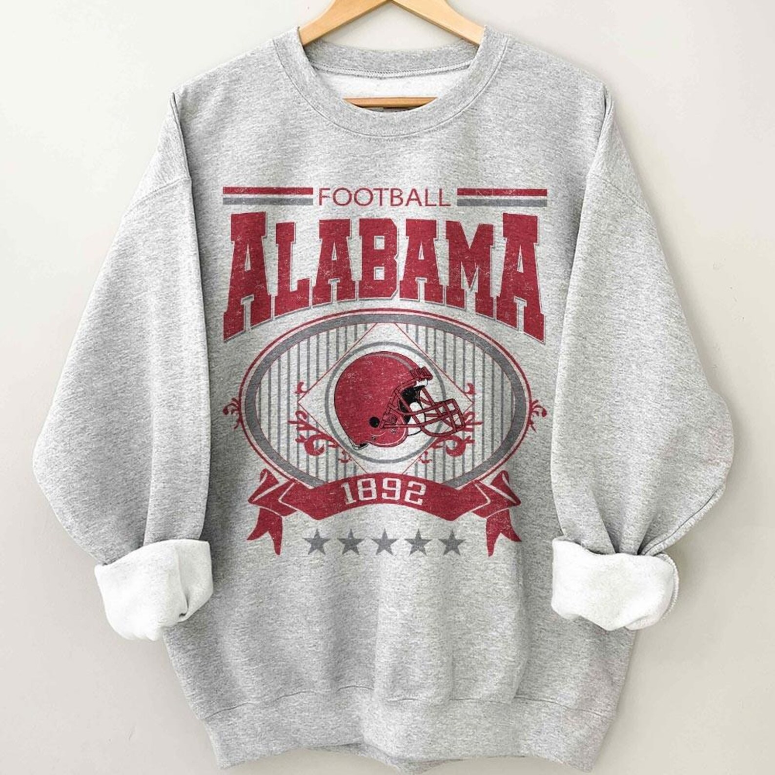 Retro Comfort Color Alabama Football Vintage Shirt, Football Shirt ...