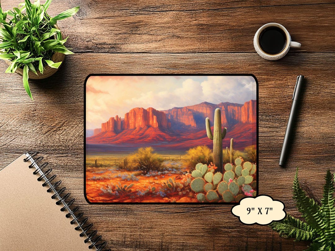 Sedona Sunset Mousepad,desert Scenery Mousepad,gift for Desert Lover ...