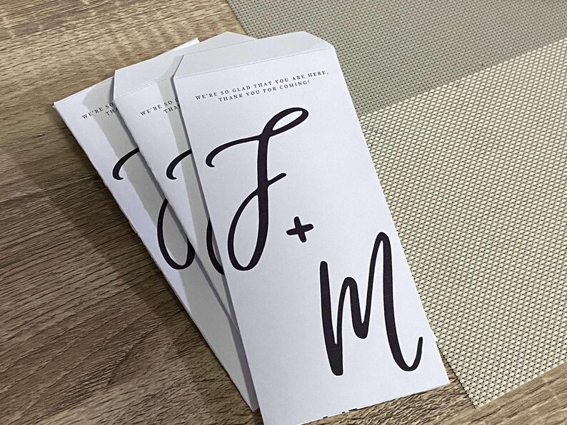 Editable Minimalist White Money Envelop Template for Wedding With ...