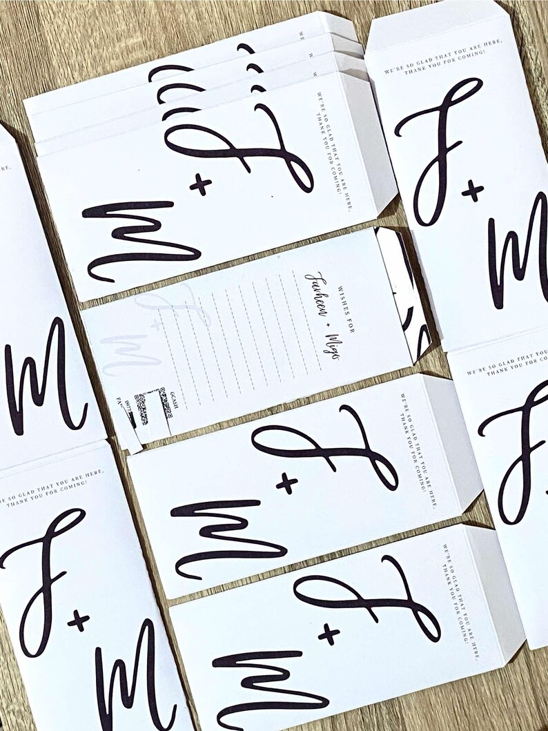 Editable Minimalist White Money Envelop Template for Wedding With ...