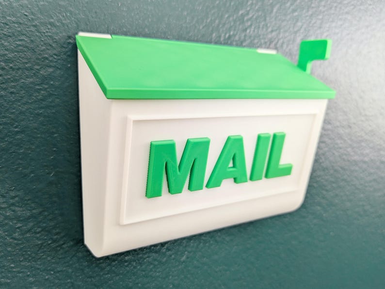 Kids Mini Play Mailbox for Door and Wall Hanging Ellies Notes Mailbox ...