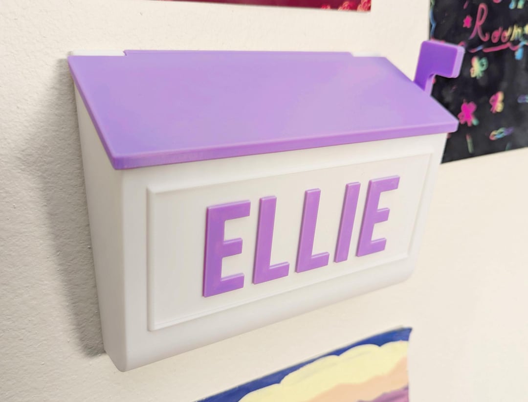 Personalized Kids Mini Play Mailbox for Door and Wall Hanging Custom ...