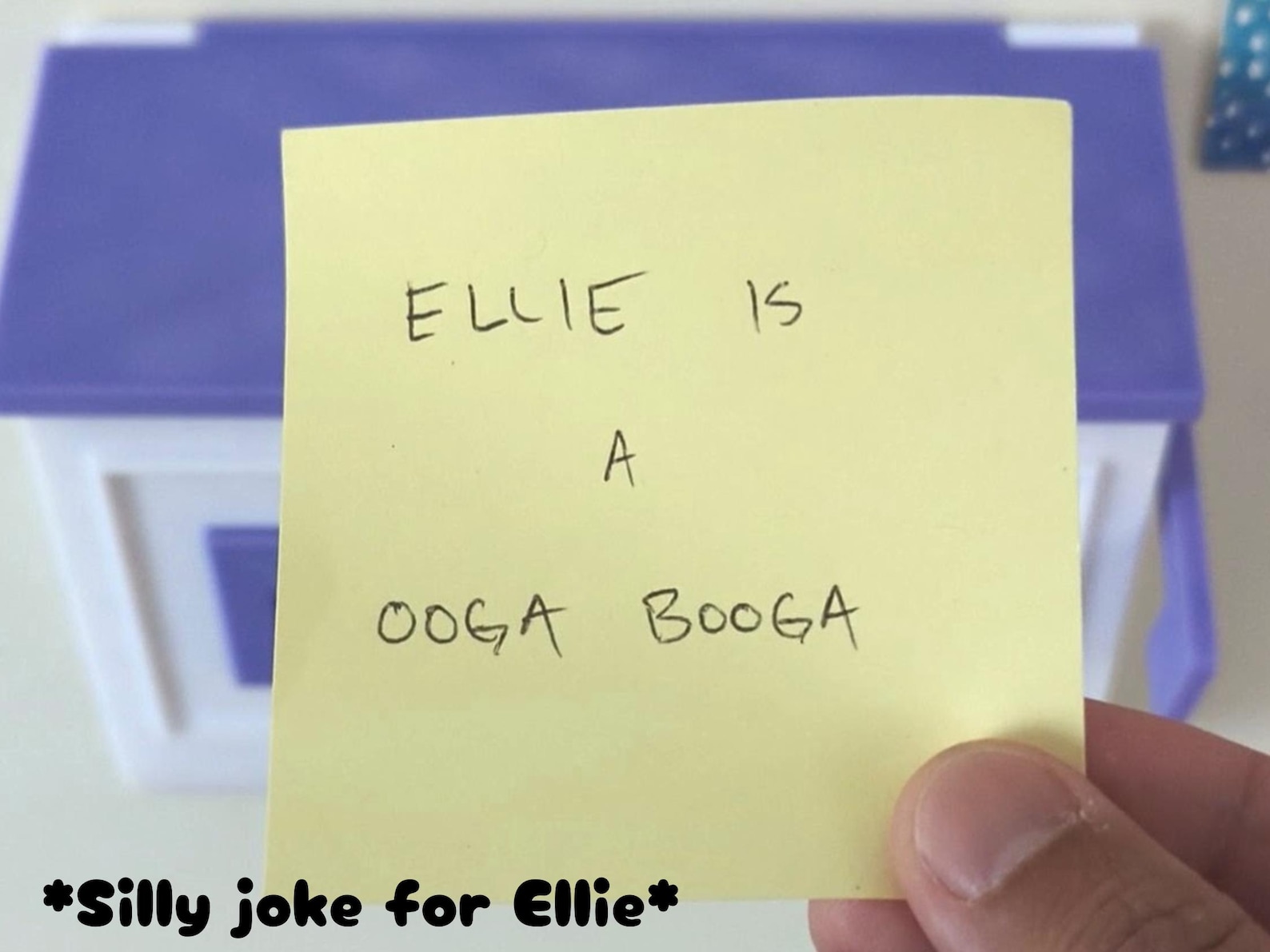 Kids Mini Play Mailbox for Door and Wall Hanging - Ellies Notes Mailbox ...