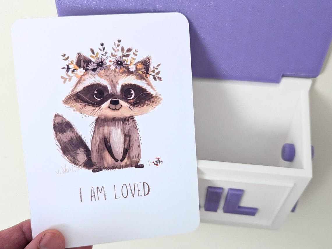 Kids Mini Play Mailbox for Door and Wall Hanging - Ellies Notes Mailbox ...