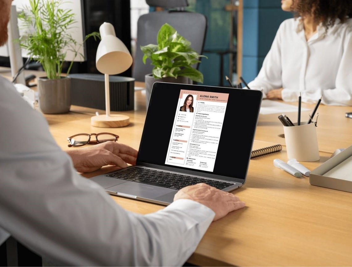 Editable Modern Professional CV - Template - Etsy