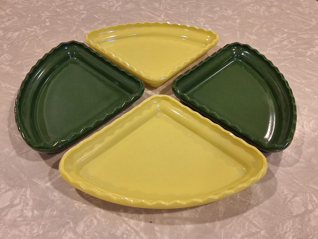 Hazel Atlas Platonite Glass Lazy Susan Trays (set of 4) - Etsy