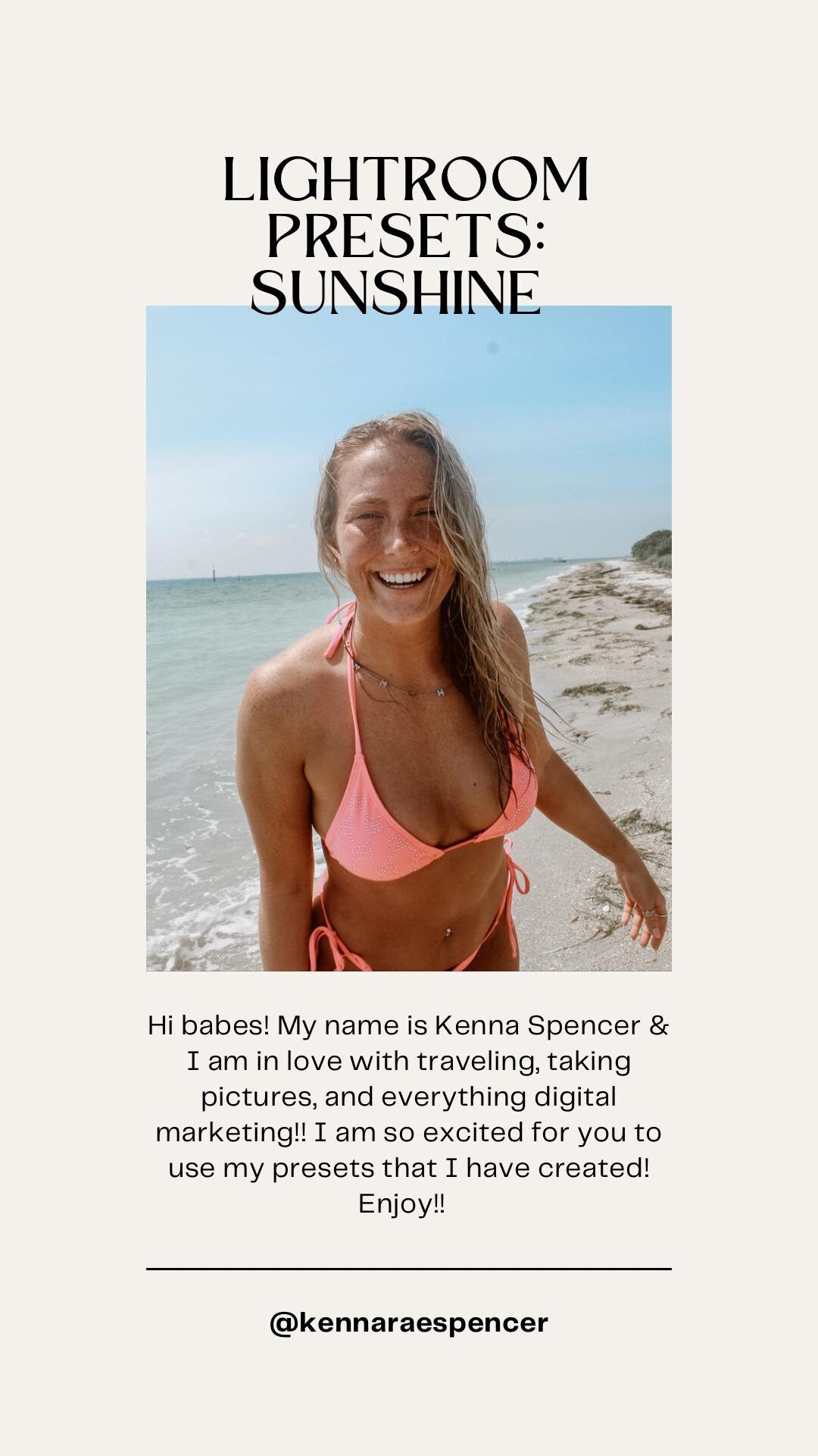 Sunshine Preset Pack - Etsy