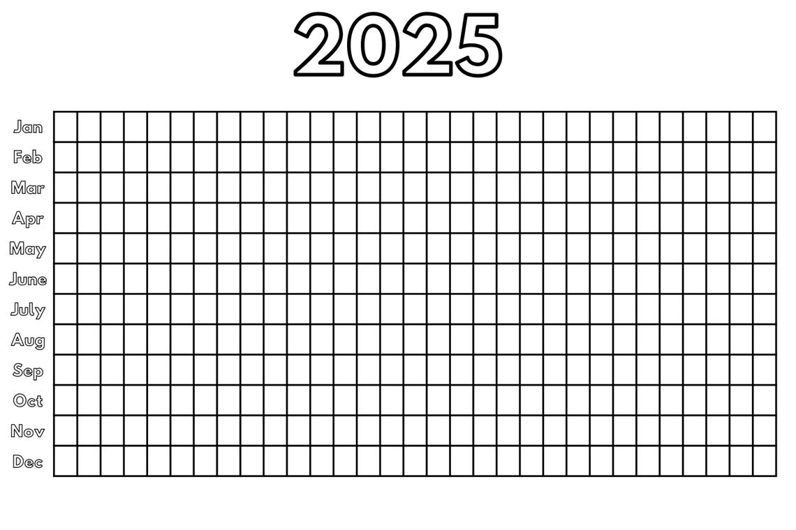 Color in Calendar - Etsy