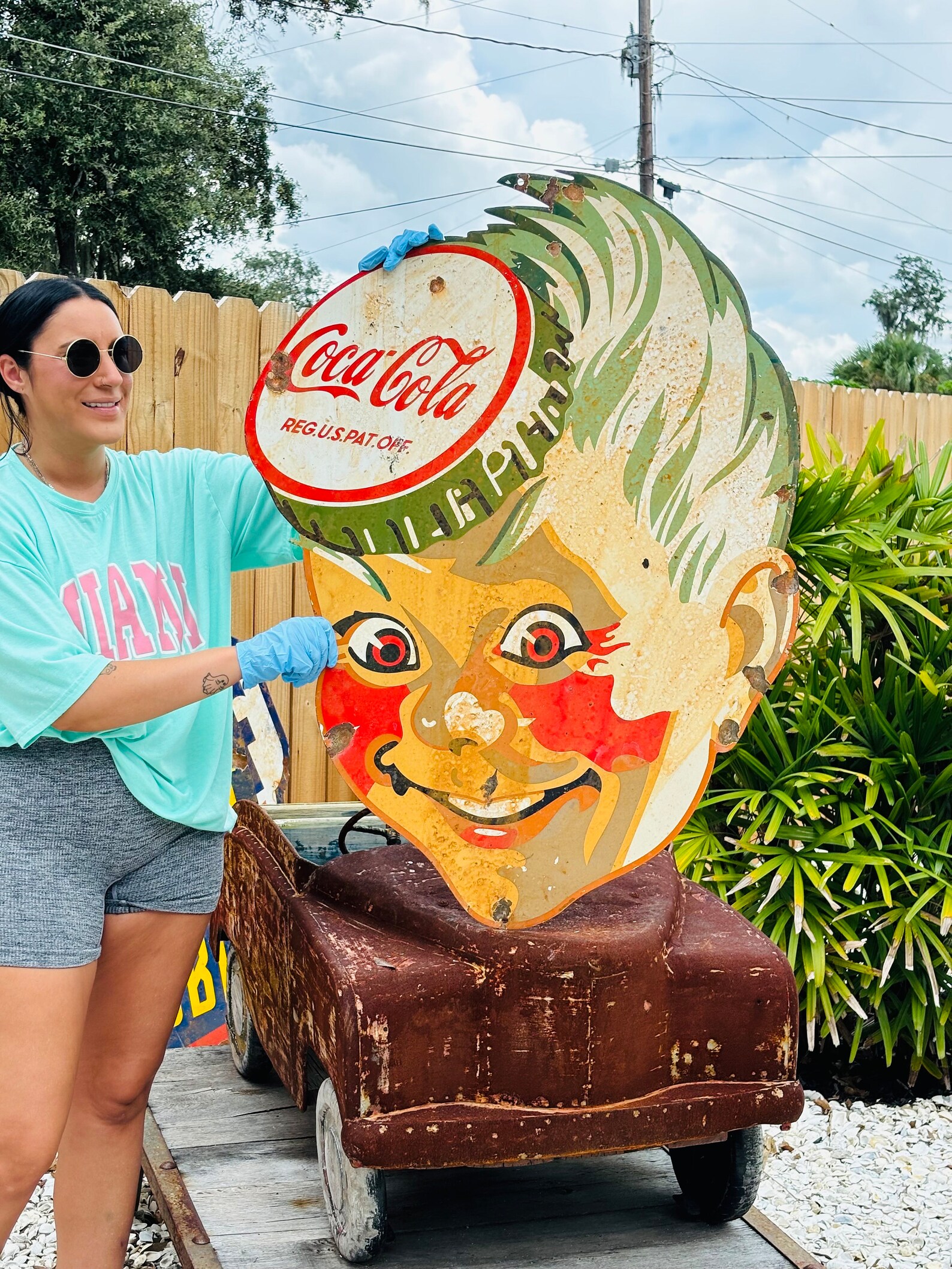 Large Porcelain Coca Cola Boy Advertising Sign 39 In - Etsy