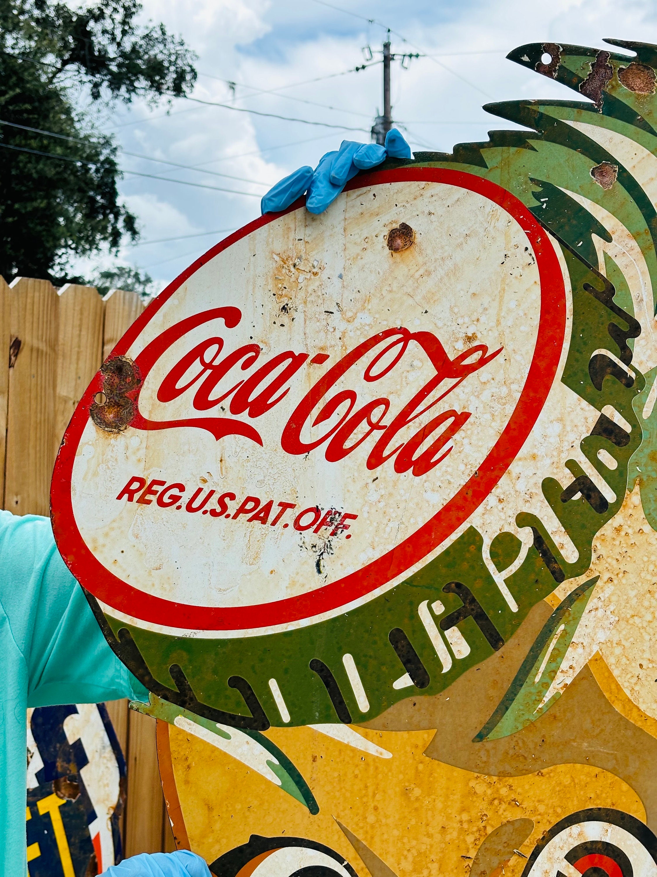 Large Porcelain Coca Cola Boy Advertising Sign 39 In - Etsy