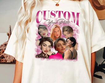 Custom Bootleg Rap Tee, Custom Photo Vintage Graphic 90s Tshirt, CUSTOM ...