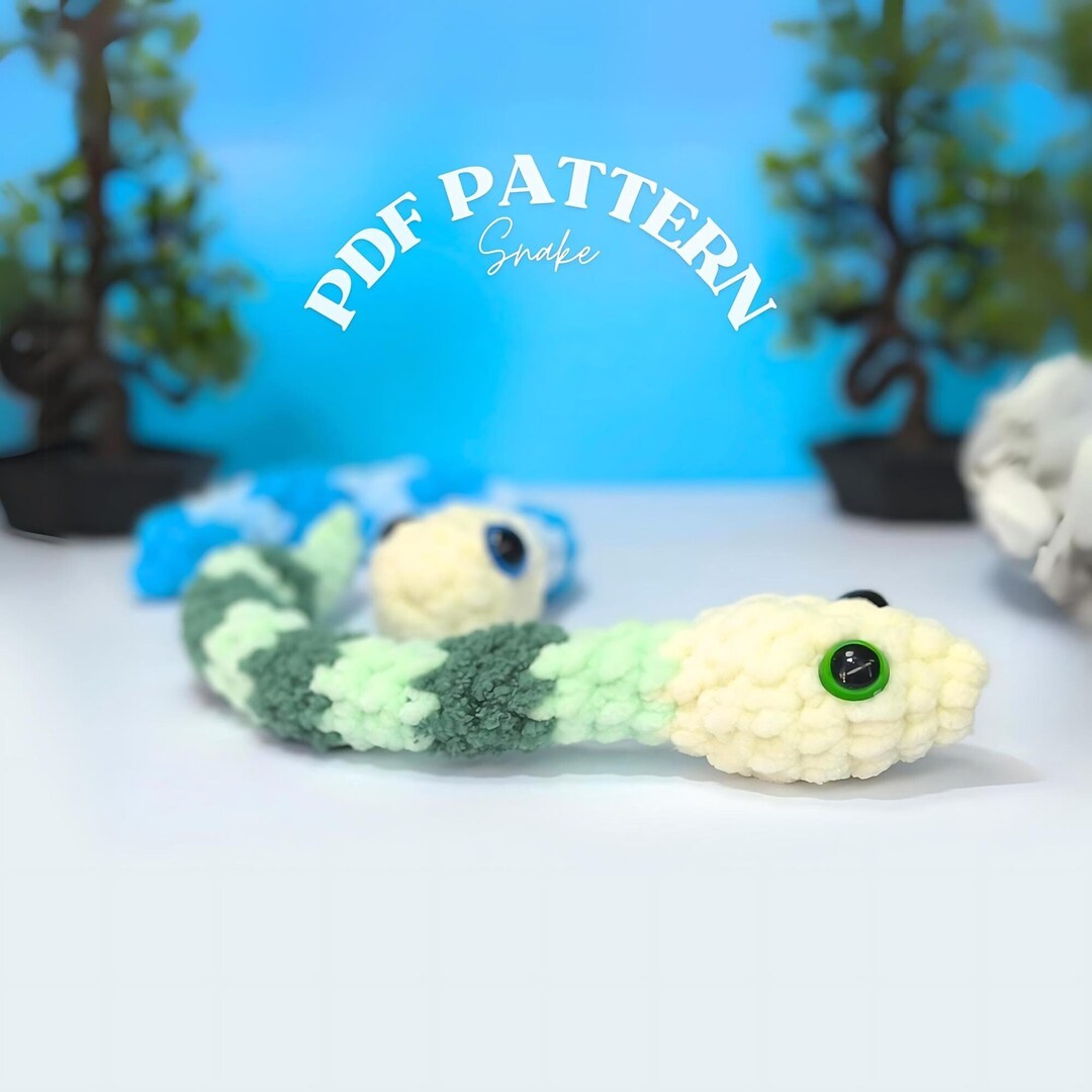 Crochet Snake Pattern, Amigurumi Snake Pattern, Amigurumi Pattern PDF ...