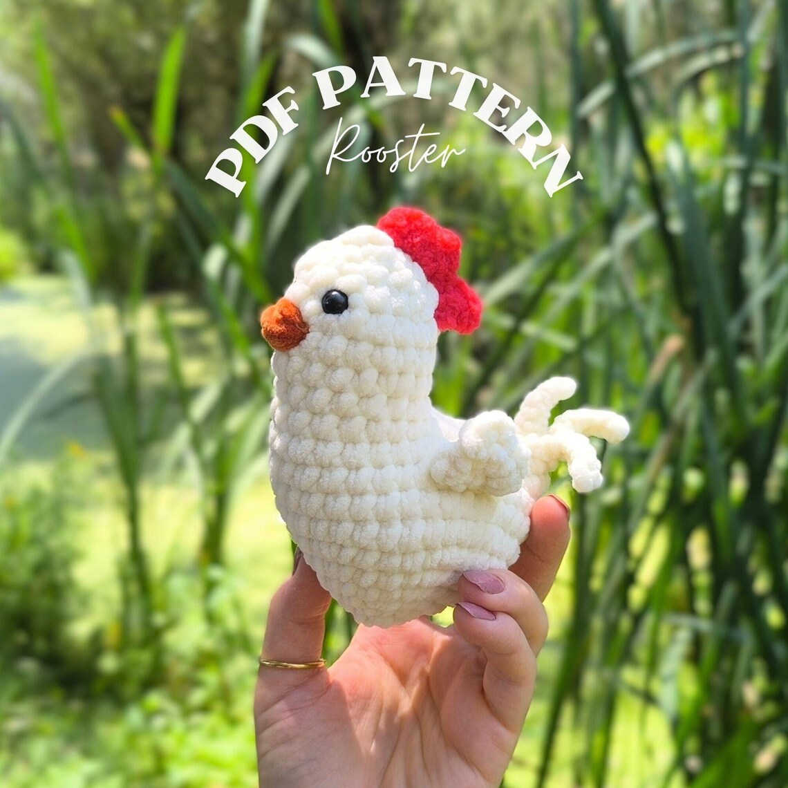 Crochet Rooster Pattern, Amigurumi Rooster Pattern, Amigurumi Pattern PDF, Crochet Animals ...