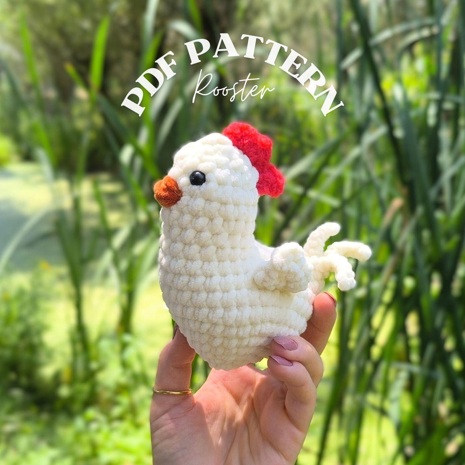 Crochet Rooster Pattern, Amigurumi Rooster Pattern, Amigurumi Pattern ...