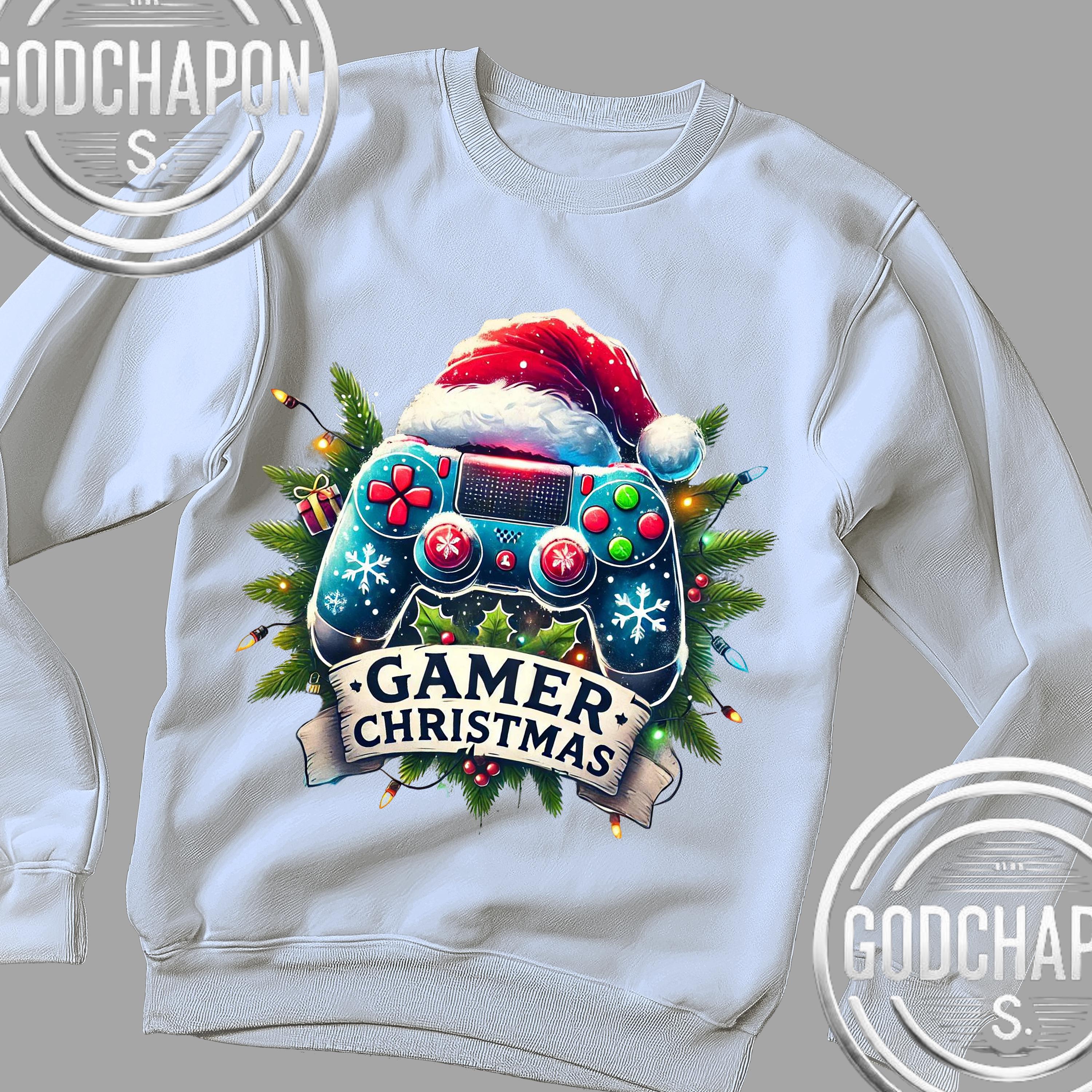 Gamerchristmas Png Gamecontroller Png Sublimation Design Download ...