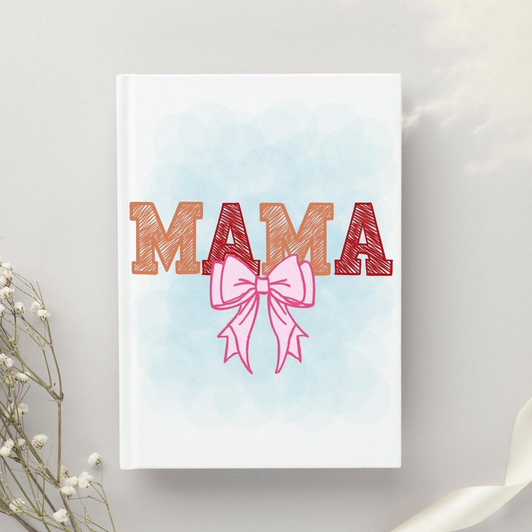 MAMA PNG With Pink Bow,mama Png,bow Png, Mother’s Daypng,mama Bow Png ...