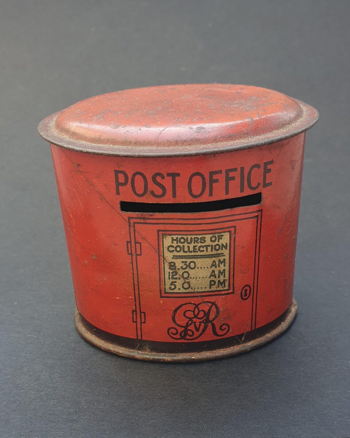 Vintage Tin Post Office Letterbox Money Box - Etsy
