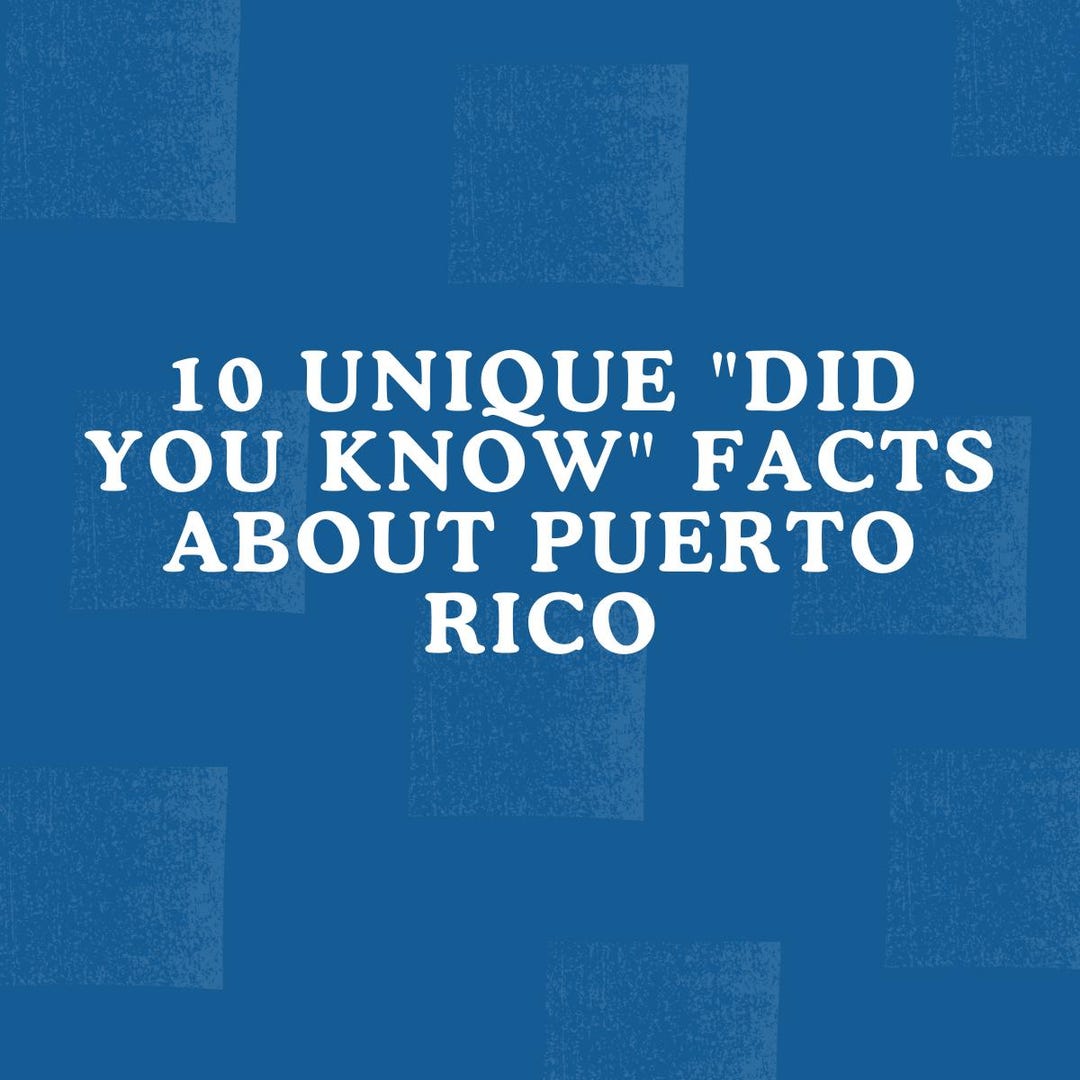 10 Unique "did You Know" Facts About Puerto Rico – Perfect for Travel ...
