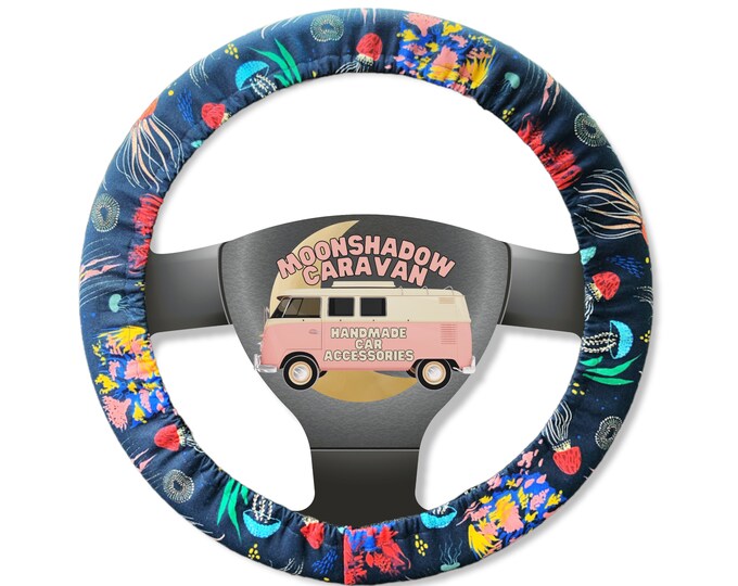 Jellyfish Coral Reef Steering Wheel Cover | Ocean Life - Crustacean ...