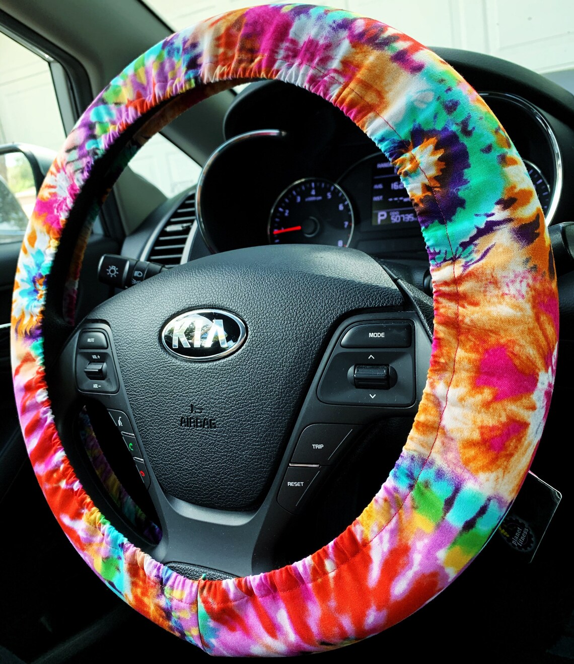 Steering Wheel Cover Tie Dye Rainbow Car Accessories Cute | Etsy