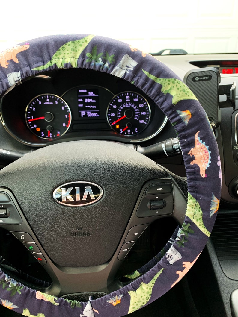Dinosaur Steering Wheel Cover W/ Grip Liner Cute Car - Etsy