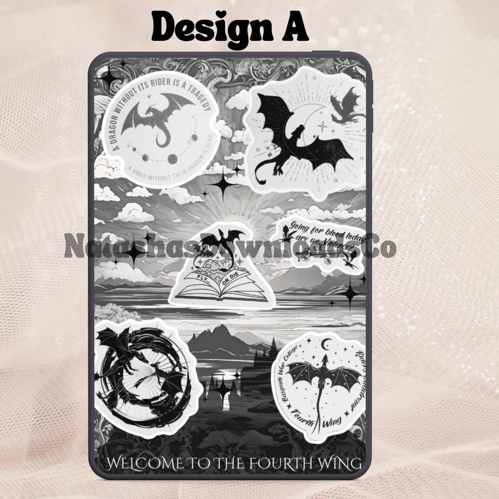 Printed Kindle Insert 4 Designs Printed on 300GSM Card Physical Copy ...