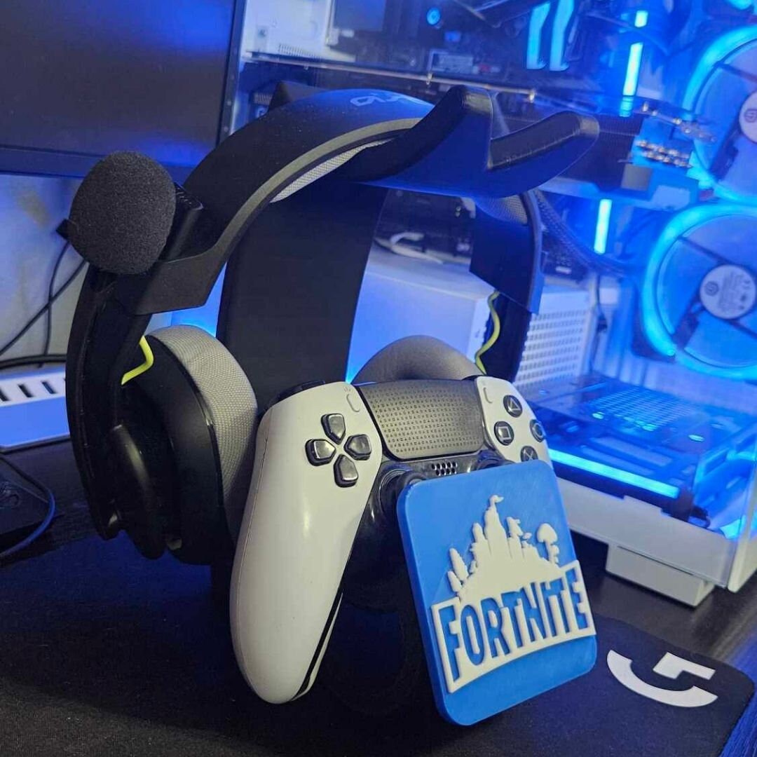 Universal Custom Headset and Controller Stand. 3d Printed Custom Gaming ...