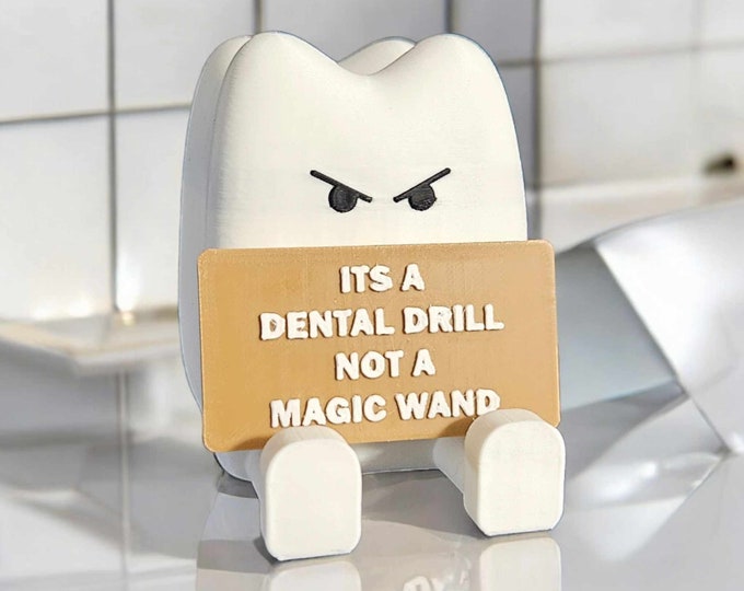 Mean Molar; Sarcastic Tooth Figurine; Gift for Dentist; Funny Office ...