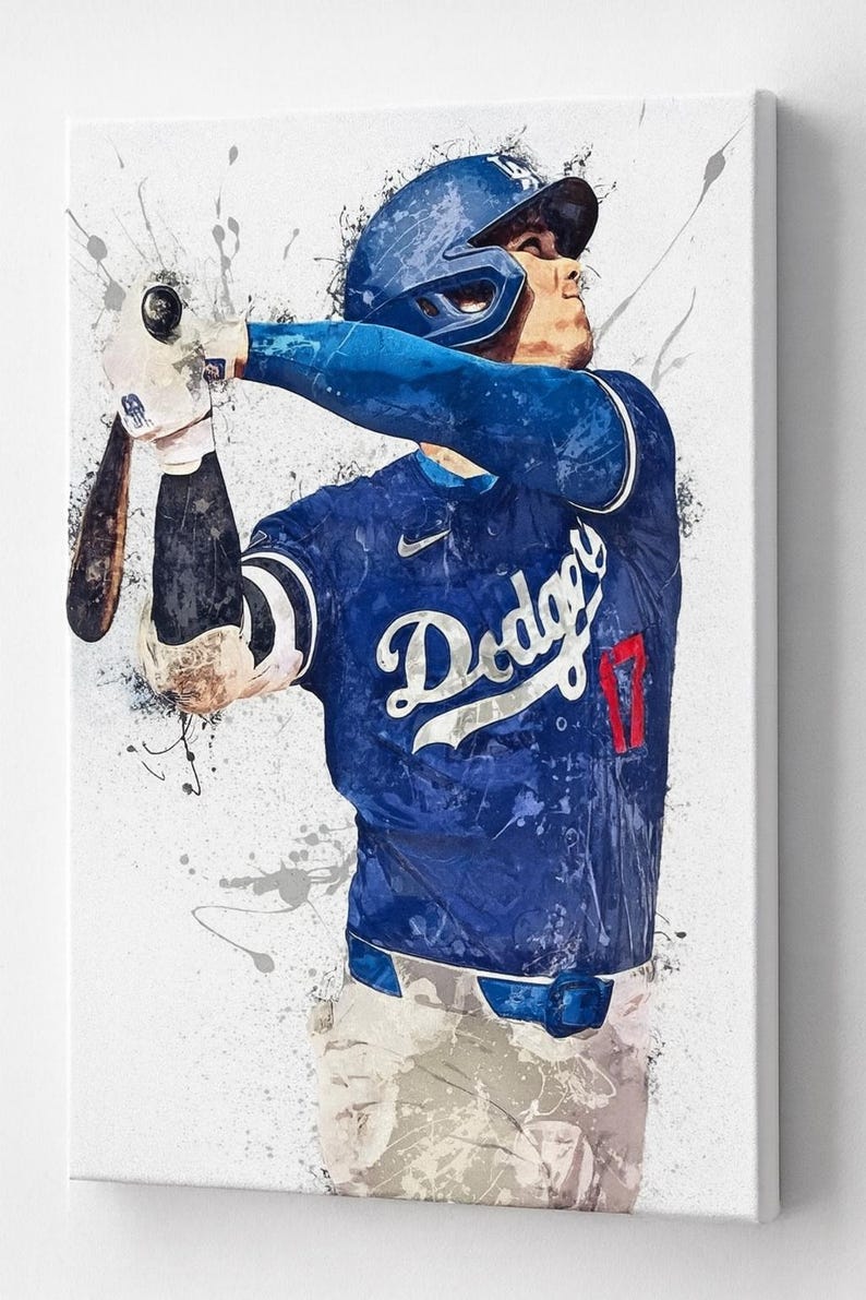Shohei Ohtani Dodgers Canvas Art – 2025 Champions, Ready to Hang (25.5 ...