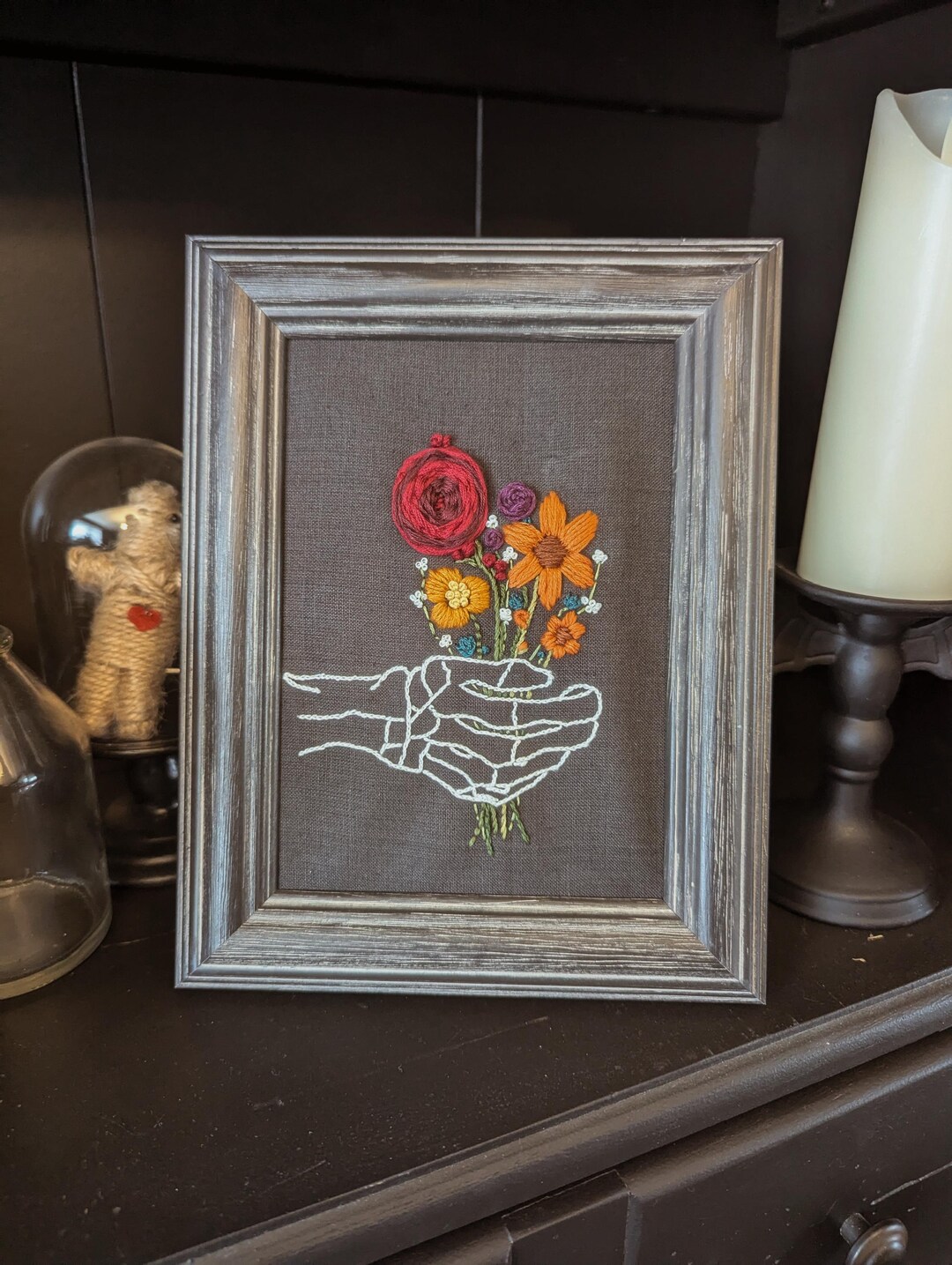 Eternal Love* Hand Embroidered Framed Decor Piece - Etsy