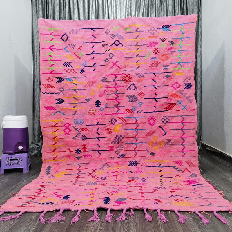 Pink Moroccan Rug - Etsy