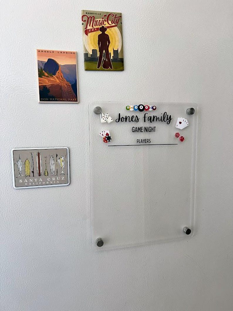 Family Game Night Tally Board, Family Gift, Family Game Night, Game ...