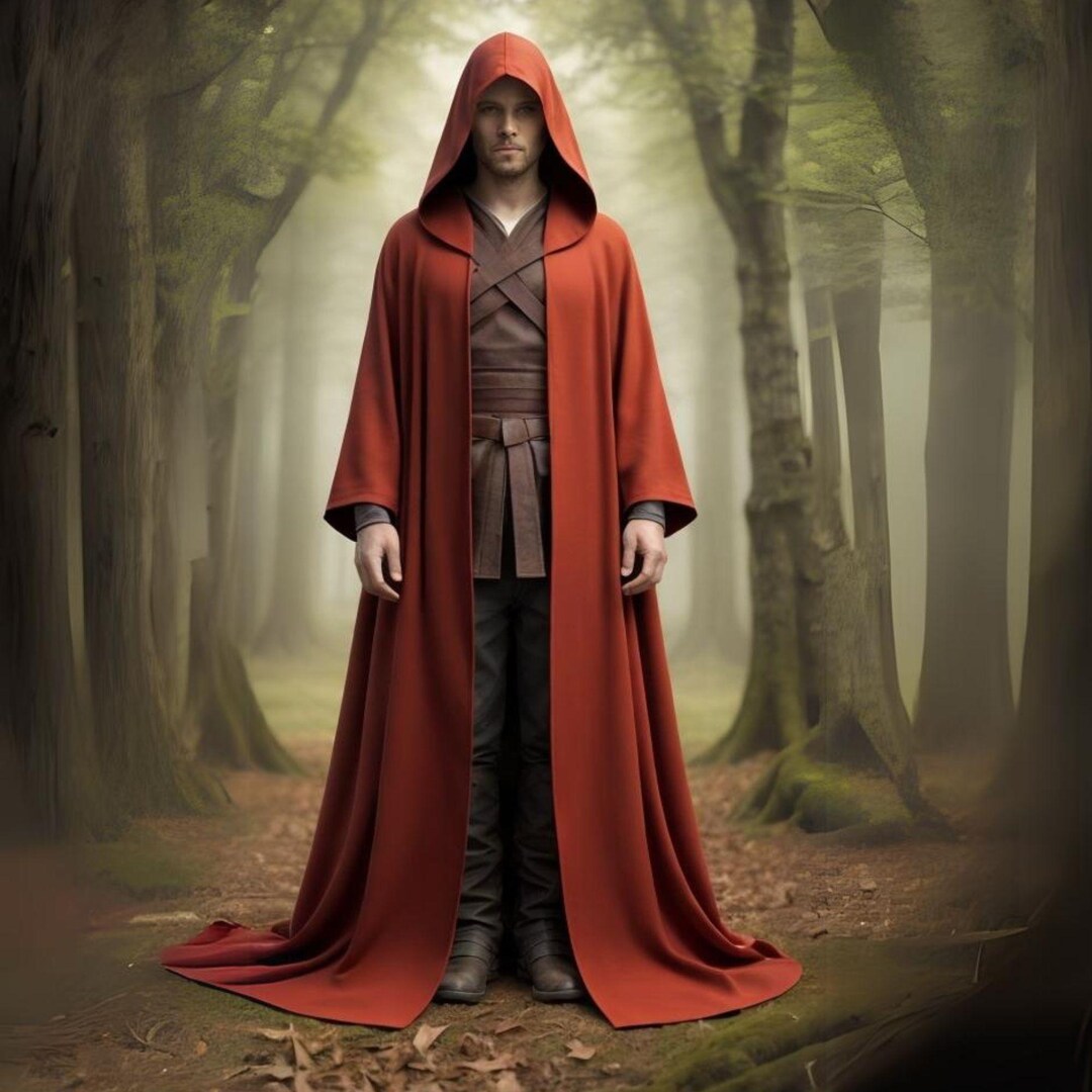 Renaissance Gothic Hooded Warrior Cloak | Premium Cotton Medieval ...