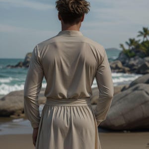 Minimalist Men's Medieval Tunic Viking Warrior Robe Outfit Renaissance ...