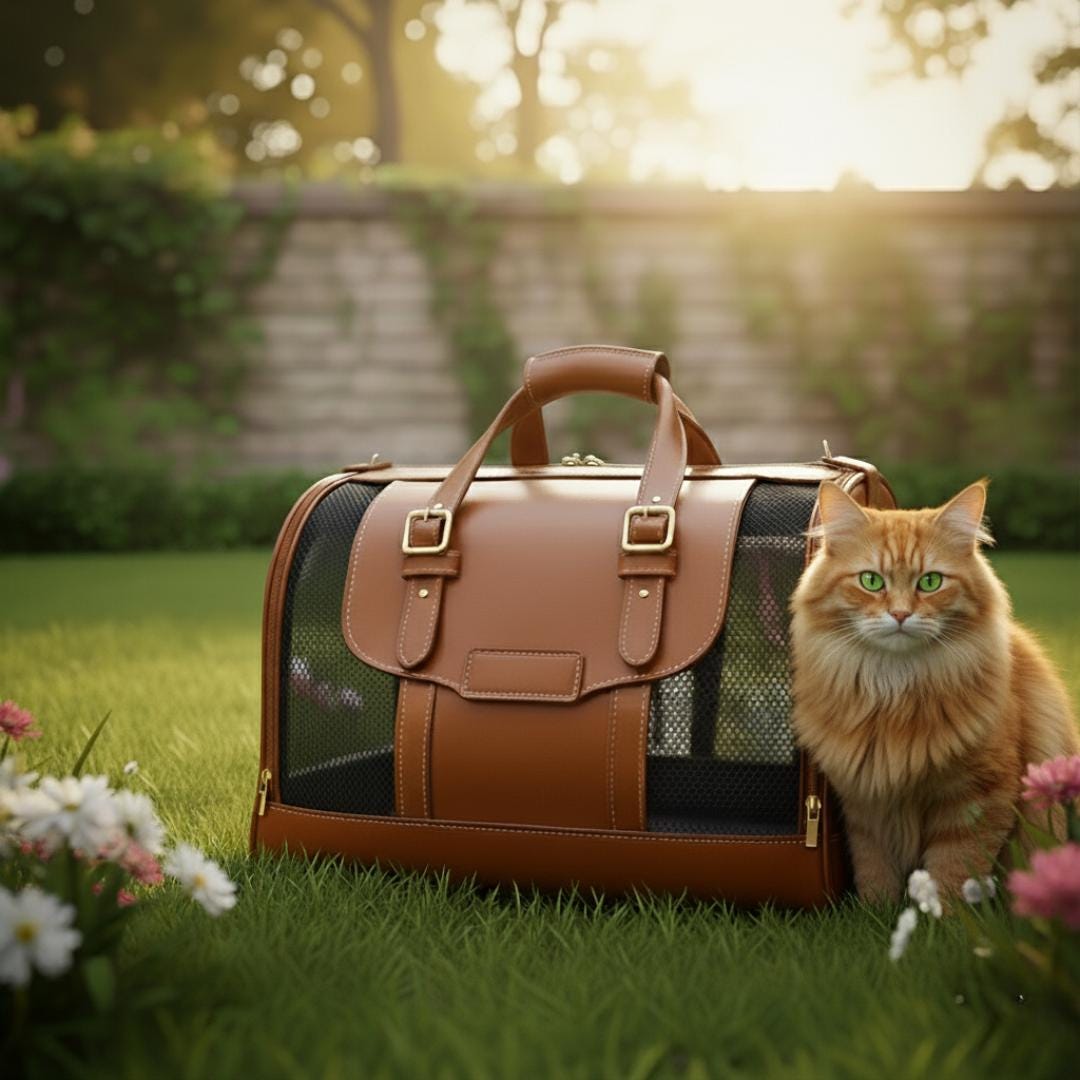 Luxury Artisan Leather Pet Shoulder Bag | Airflow-friendly Dog Carrier ...