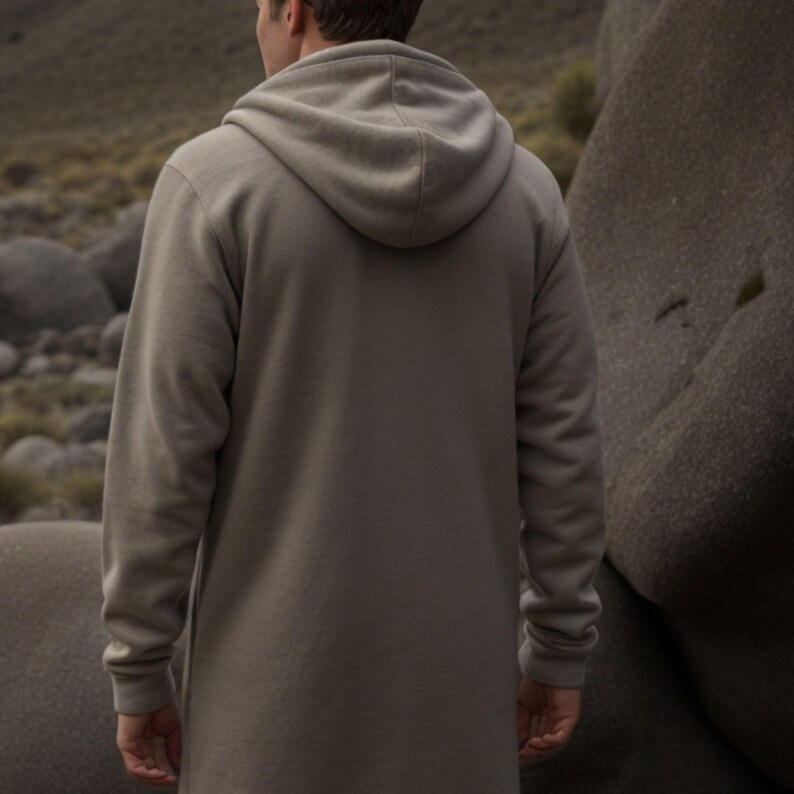 Hooded Men's Gothic Cloak Earth-toned Medieval Viking Warrior Coat ...