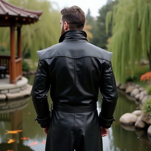 Handmade Viking Leather Jacket for Men | Medieval Style Coat With ...