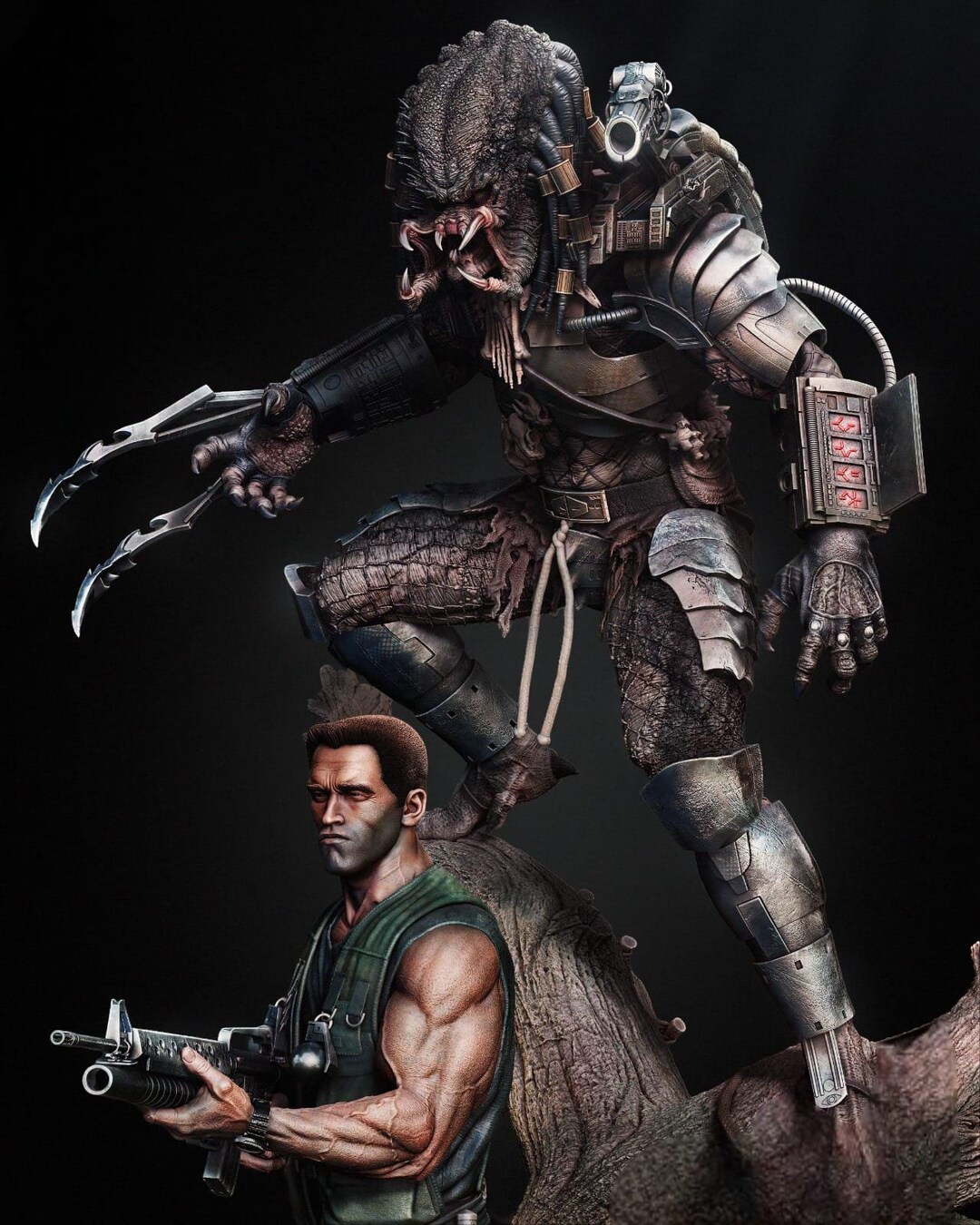 Predator and Dutch Diorama High Quality STL File for 3D Printers - Etsy UK