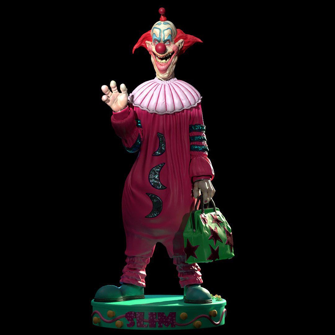 Slim Killer Klown From Outer Space Figurine STL File, 3D Printing ...