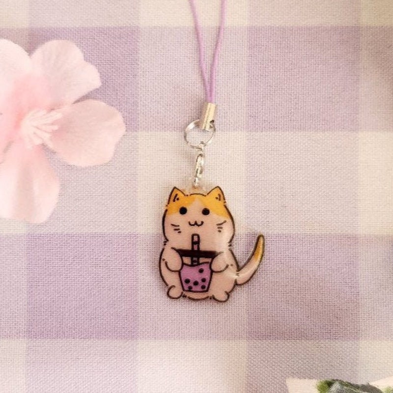 Boba Tea Keychain - Etsy