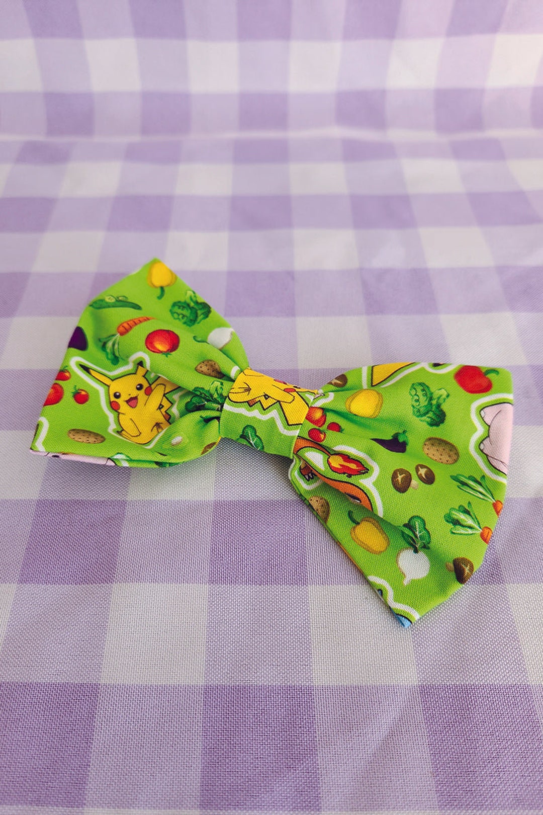 Pokemon / Pikachu Eating Vegetables Veggie Mini Hairbow for Kids and ...