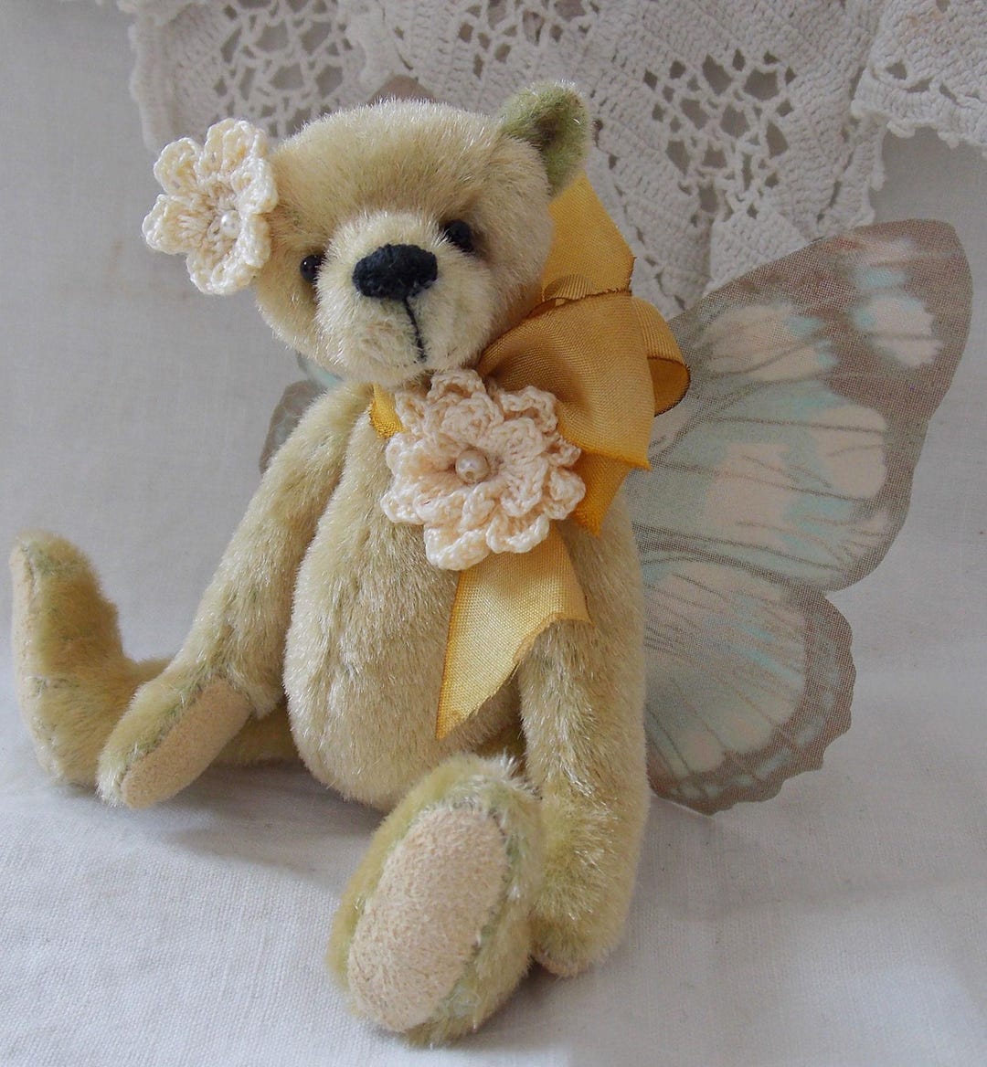 Primrose a Miniature Butterfly Teddy Bear - Etsy