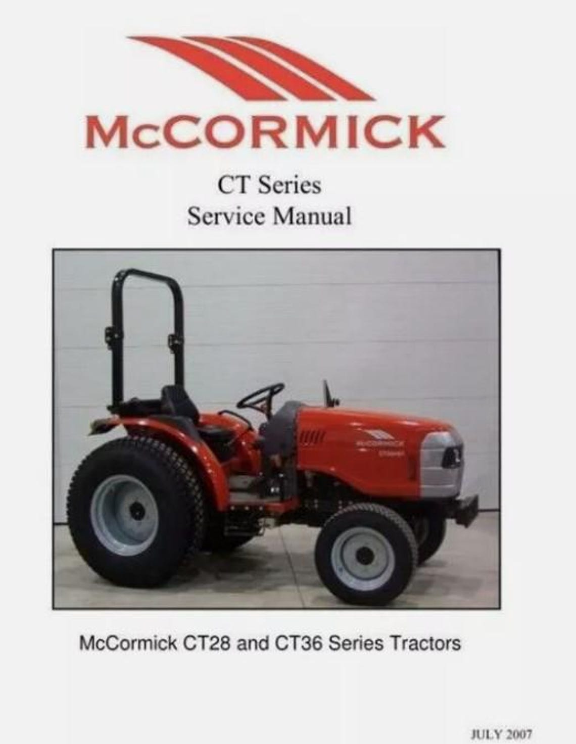 Mccormick CT28 CT36 Workshop Manual - Etsy