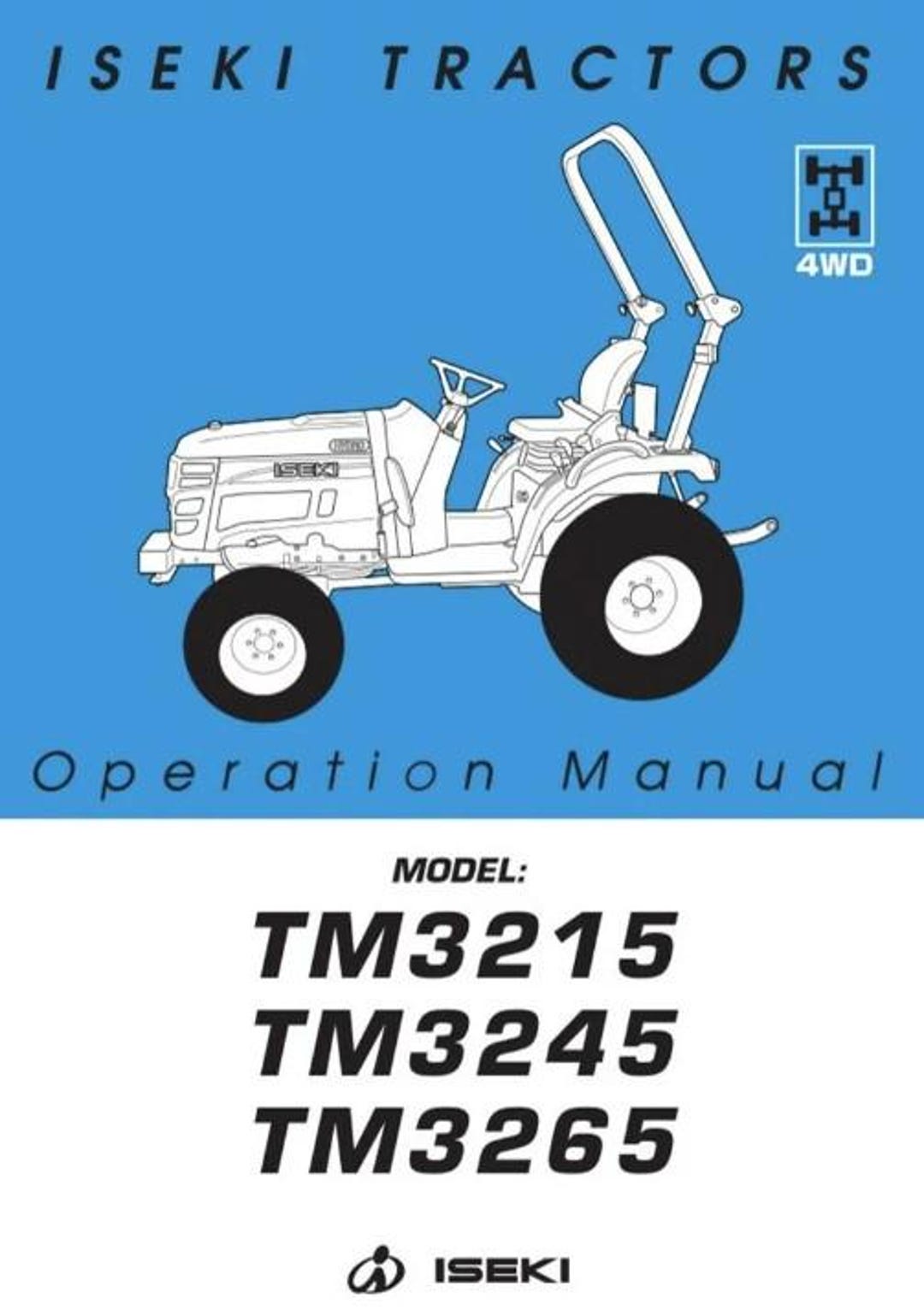 Iseki TM3265 Operation and Safety Manual - Etsy