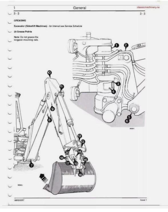 Jcb 1400 1400b Backhoe Loader Workshop Manual - Etsy