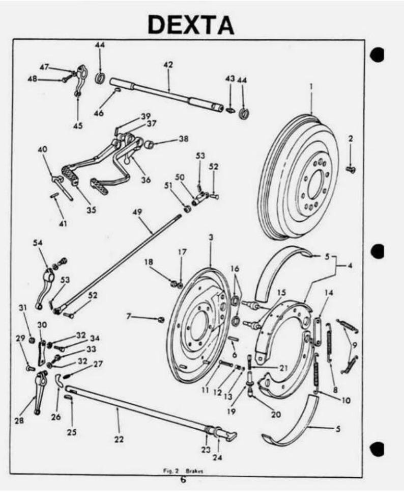 Ford Dexter and Super Dexter 1957 to 64 Parts Manual - Etsy