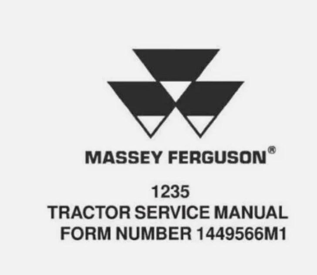 Service Repair Manual for Massey Ferguson 1235 Tractor. - Etsy