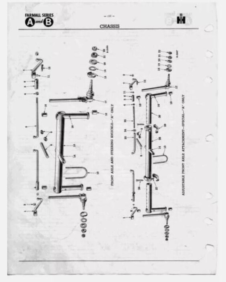 Mccormick Farmall Tractors A and B Parts Manual - Etsy