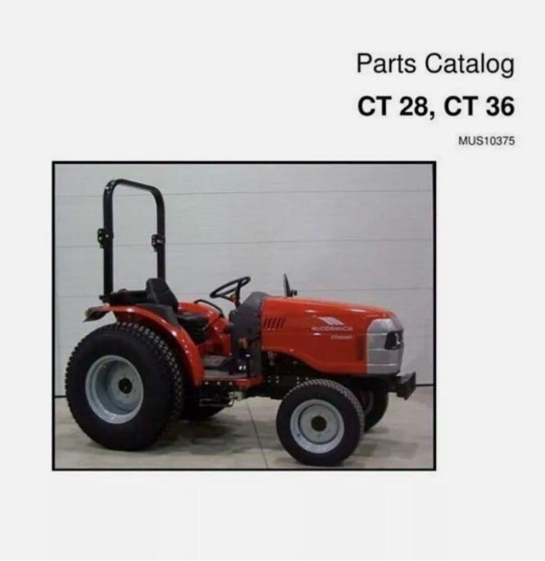 Mccormick CT28 CT36 Parts Manual - Etsy